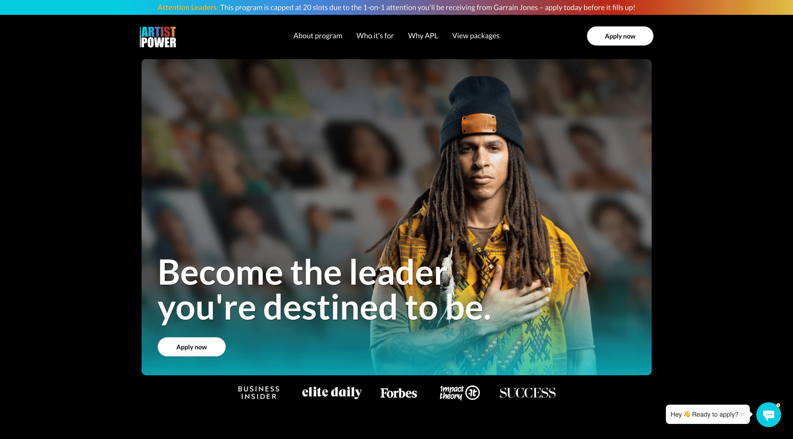 [Apply Now] Soul Reimagined Leadership Program | Garrain Jones
