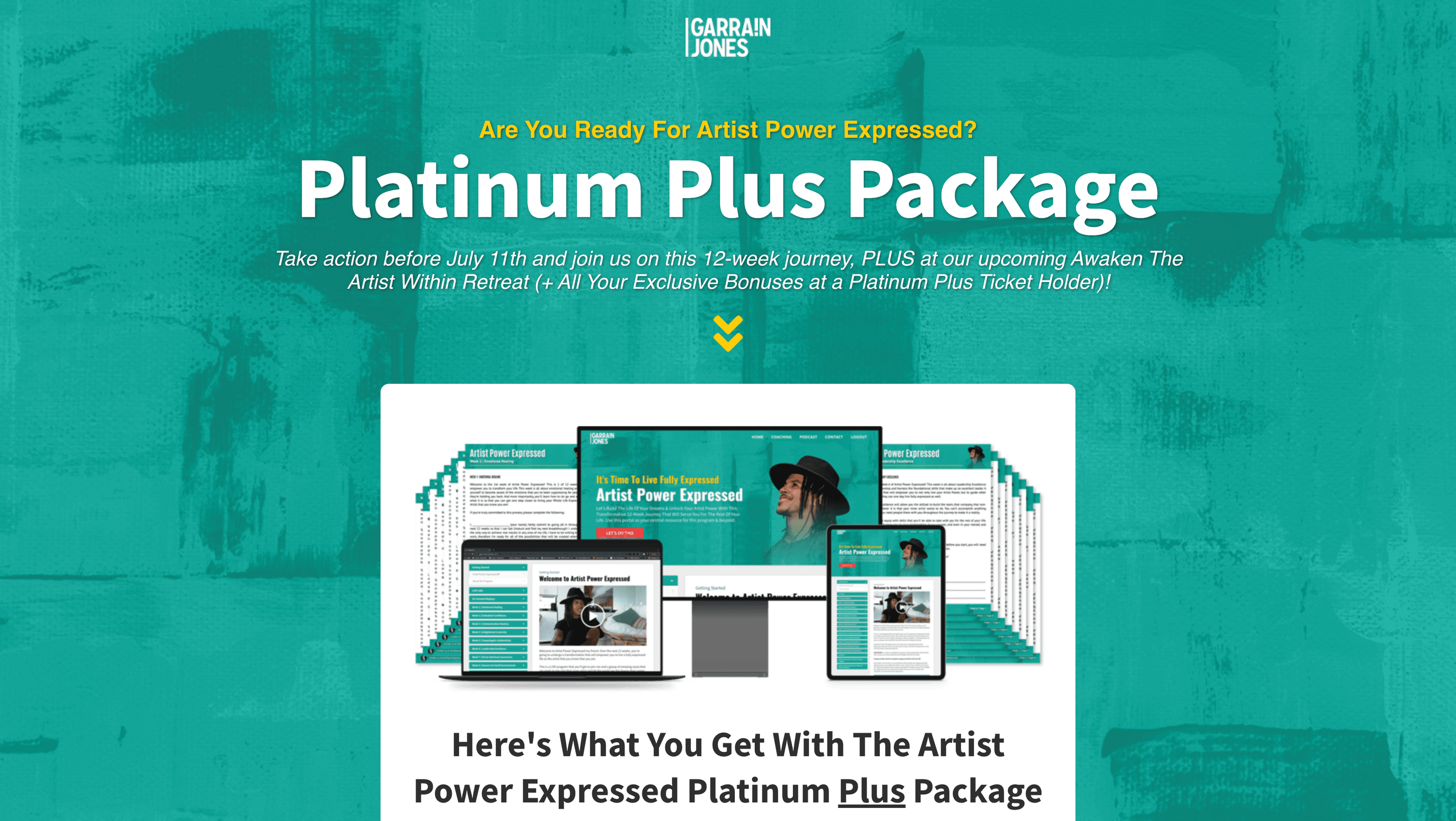 Artist Power Expressed Platinum Plus Package | Garrain Jones